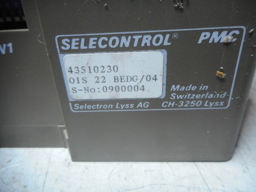 SELECTRON LYSS - Progammable Control SELECONTROL PMC -- OIS 22 BEDG/04 5.940.355 | eBay