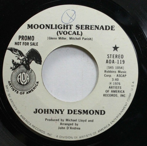 Pop Promo NM ! 45 Johnny Desmond - Moonlight Serenade (Vocal ) / | eBay