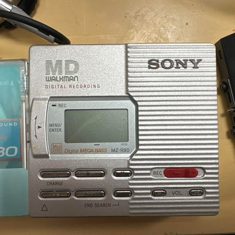 SONY MZ-R90 silver minidisc MD walkman player recorder used From Japan ...
