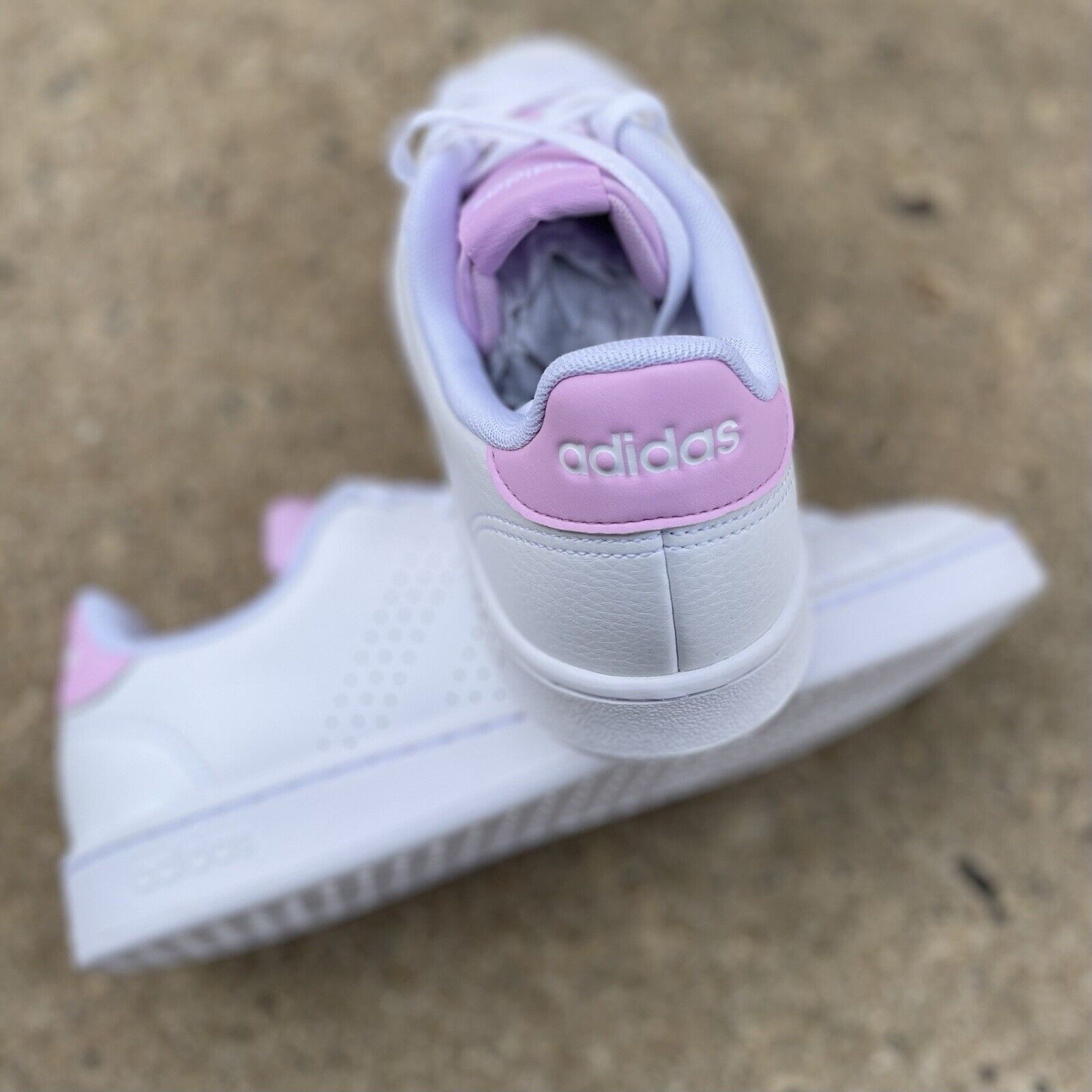 Adidas Advantage Women's Athletic Shoe White Sneaker Trainer #108 | eBay