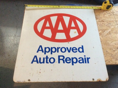 Vintage AAA Approved Auto Repair Sign | eBay