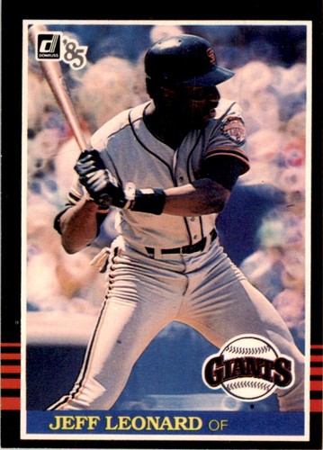 1985 Donruss Jeff Leonard 101 Baseball Cards #358 | eBay