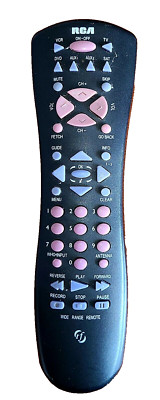 RCA Universal Remote Control Device Black Tested Sanitized TV VCR DVD ...