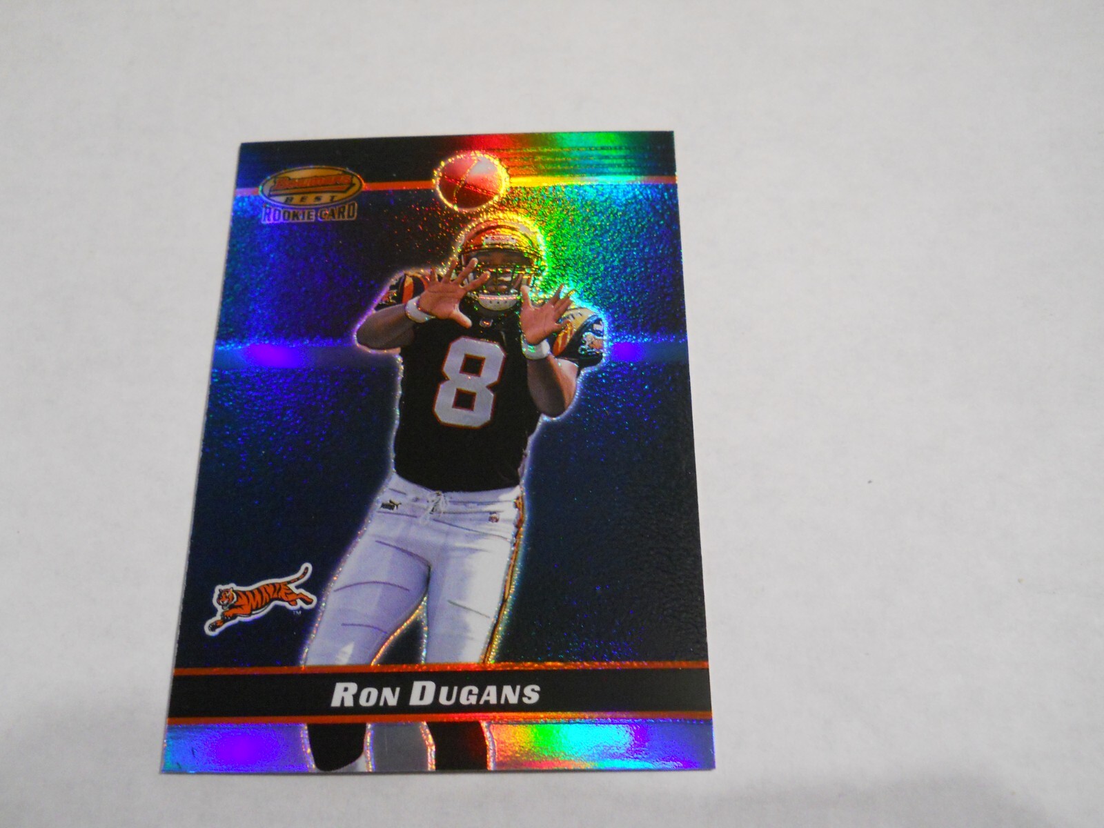 RON DUGANS 0510/1499 ROOKIE CARD CINCINNATI BENGALS 2000 BOWMAN'S BEST ...