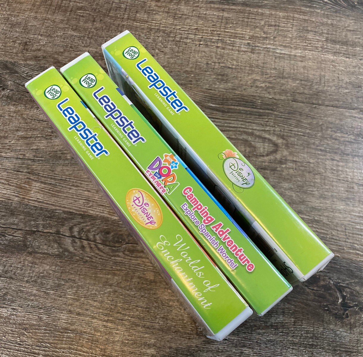 LeapFrog Leapster Learning Girls Games Dora Disney Tinkerbell Leapster ...