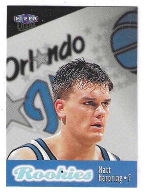1998-99 FLEER ULTRA MATT HARPRING ROOKIES RC #114 ORLANDO MAGIC GEORGIA ...