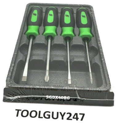 SNAP ON TOOLS USA SGDX40B G 4 pc GREEN Soft Grip Mini Tip Combo ...