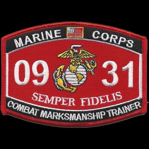 MOS 0931 COMBAT MARKSMANSHIP TRAINER PATCH US NAVY MARINES PIN UP COIN ...