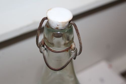 Vintage 1893 Hutter Glass Bottle w/ Lighting Stopper | eBay