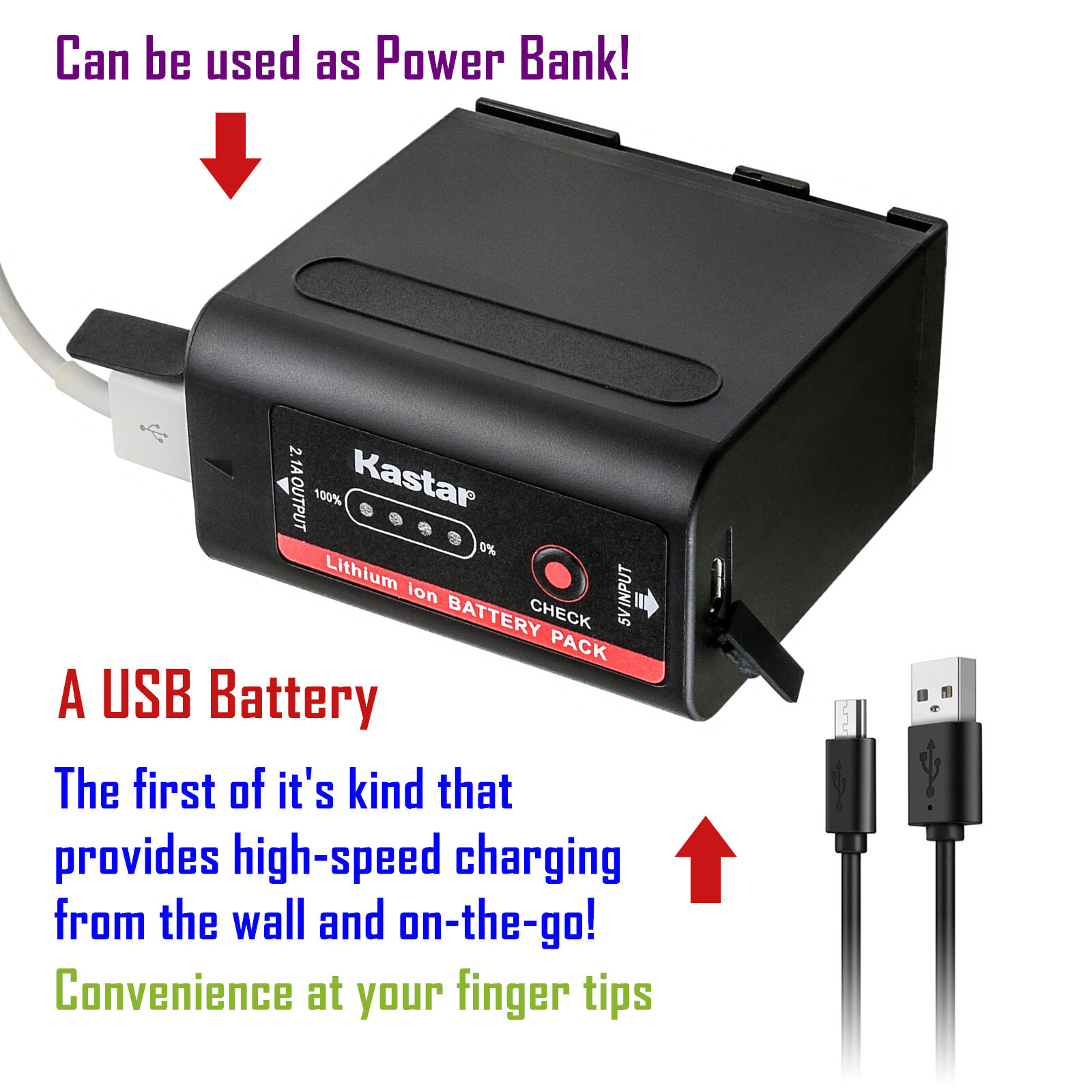 Kastar Battery for Canon GL1 GL2 XM1 XM2 XL1 XL1S XL2 XL MV1 MV10 MV20 ...