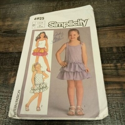 Simplicity Sewing Pattern 6925 Girl's Sundress Sizes 5-6X Sun Dress | eBay
