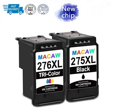 2x PG-275XL CL-276XL Ink compatible with Canon PIXMA TS3500 TS3522 ...