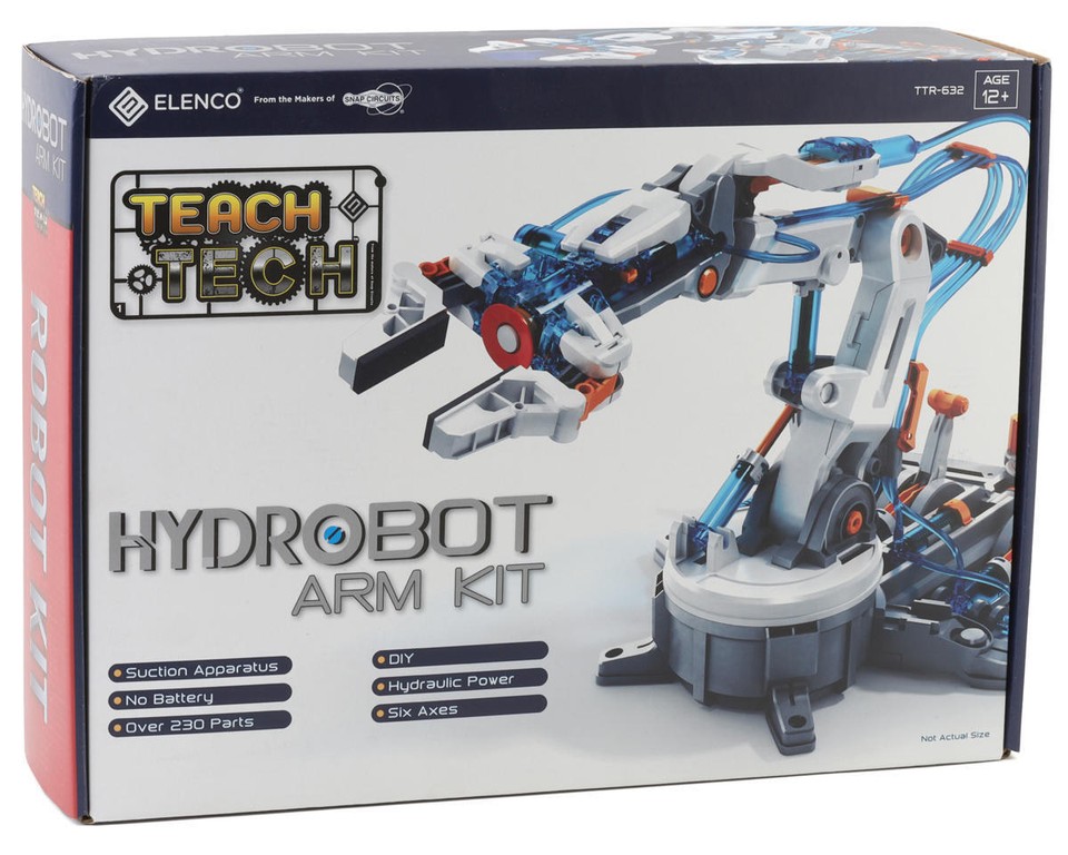 Elenco Electronics Teach Tech HydroBot Arm Robotic Kit [ELETTR-632 ...