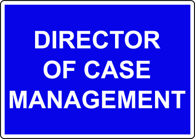 DIRECTOR OF CASE MANAGEMENT| Laminated Vinyl Decal Sticker Label | eBay