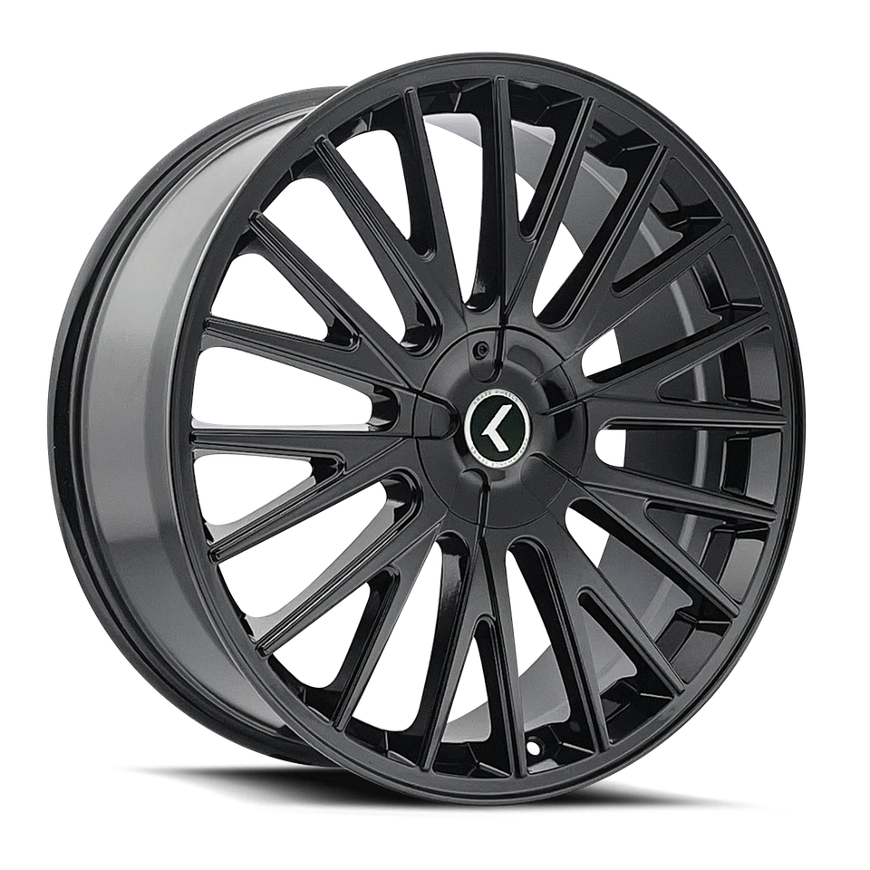 KRAZE DOUBLE DOWN KR185 GLOSS BLACK 22X8.5 5-112/5-114.3 38MM 73MM | eBay