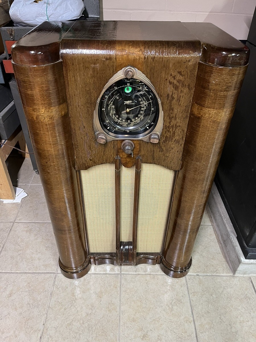 Antique Console Radio Zenith 1942 Zenith Console Tube Radio