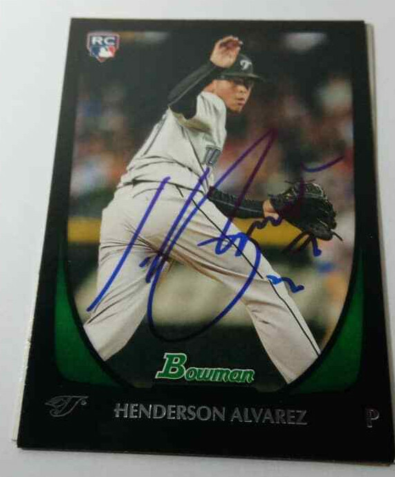 Henderson Alvarez Rookie Rc Autograph Toronto Blue Jayz | eBay