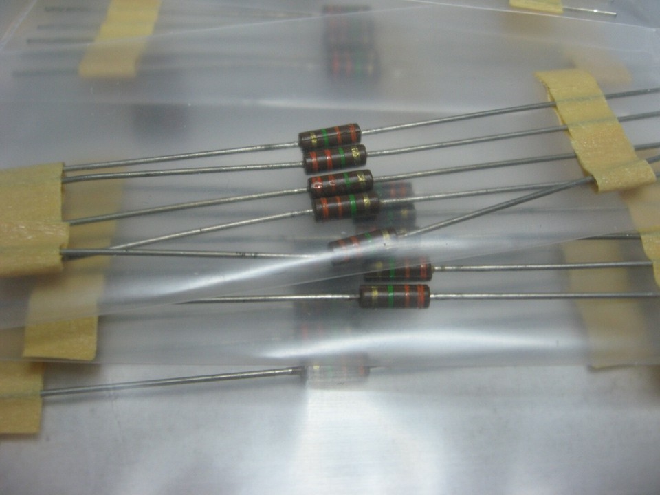 40 Pack IRC Resistor 3.3 Meg-Ohm 3M3 1/4W 5% GBT-1/4 Carbon Composition ...