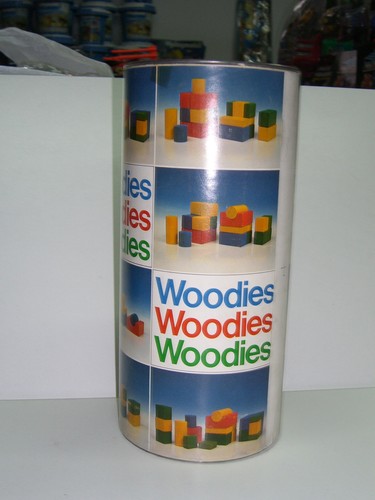 VINTAGE 70'S GREEK BUILDING TOY BRICKS GAME BLOCKS WOODIES WOODEN ...