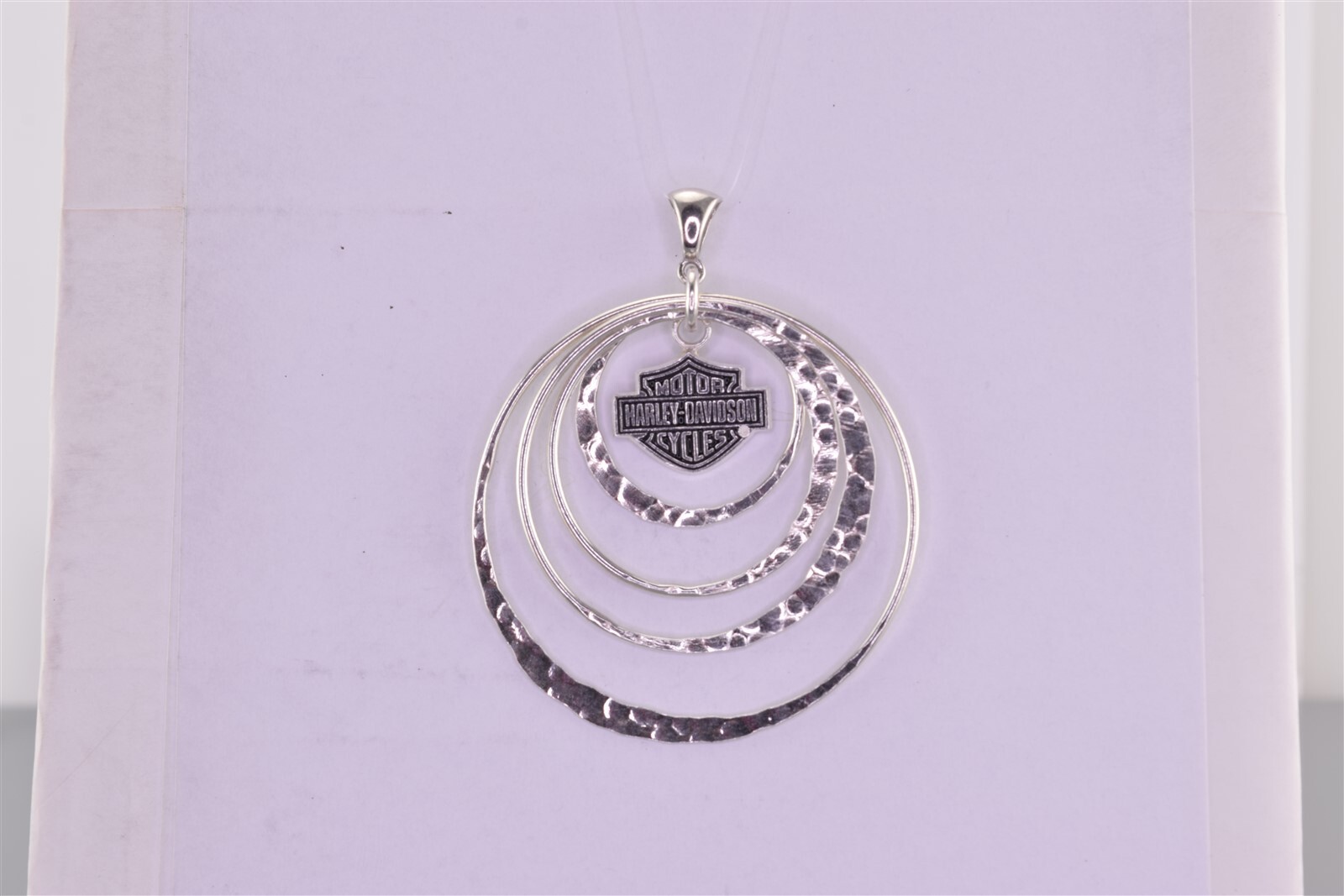 Harley-Davidson Sterling Silver Hammered Texture Loop… - Gem