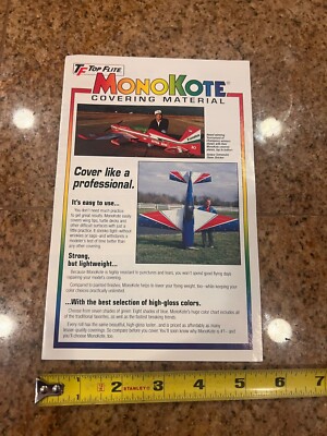 mono kote covering material parts book rc plane kit | eBay