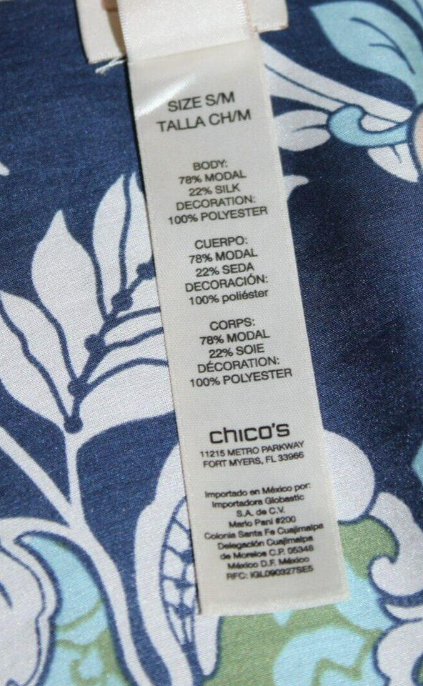 Chicos Small Medium Ella Paisley Fringed Ruana Kimono Boho Colorful ...