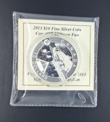 O Canada 2013 $10 Summer Fun Silver Proof Coin .9999 | eBay