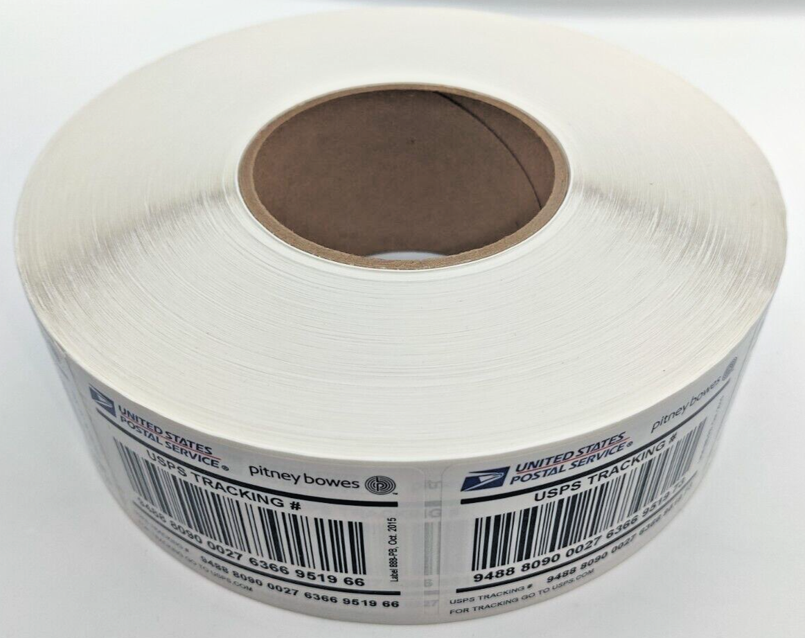 ROLL 2000 USPS Label 888 400 Tracking Number Barcode Stickers Package ...