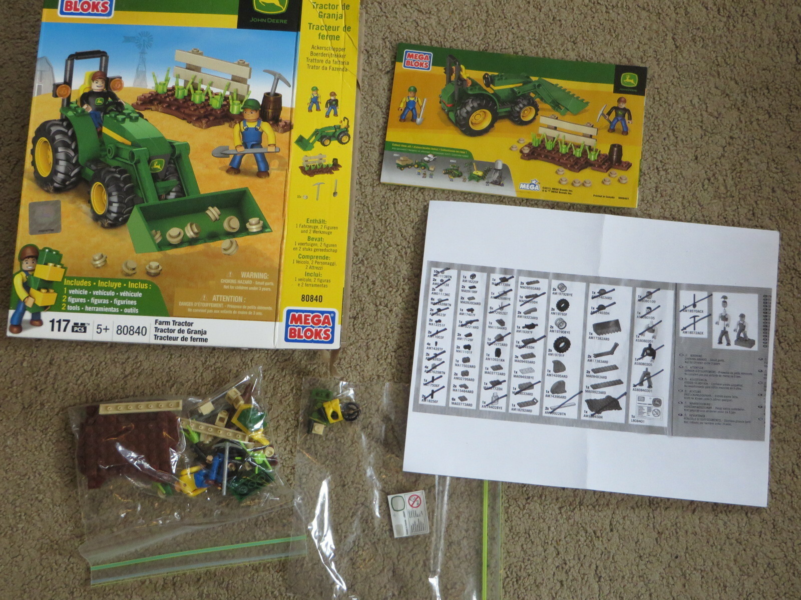 Mega Bloks 80840 Farm Tractor building bricks set - ages 5+ | eBay