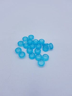 LEGO LOT 20 X ROUND TILE 1X1 TR LIGHT BLUE REF 35380 / 6274739 *NEUF ...
