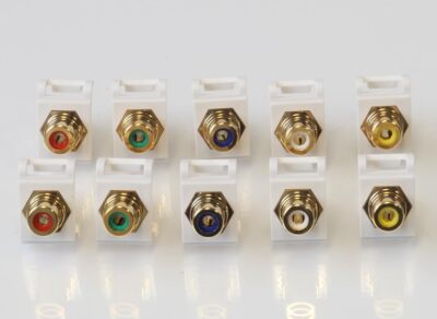 RCA Keystone Jacks Pack of 10 5 Colors | eBay