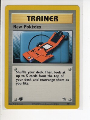 NEW POKEDEX TRAINER 1ST EDITION NEO GENESIS SET POKEMON CARD 95/111 EX ...