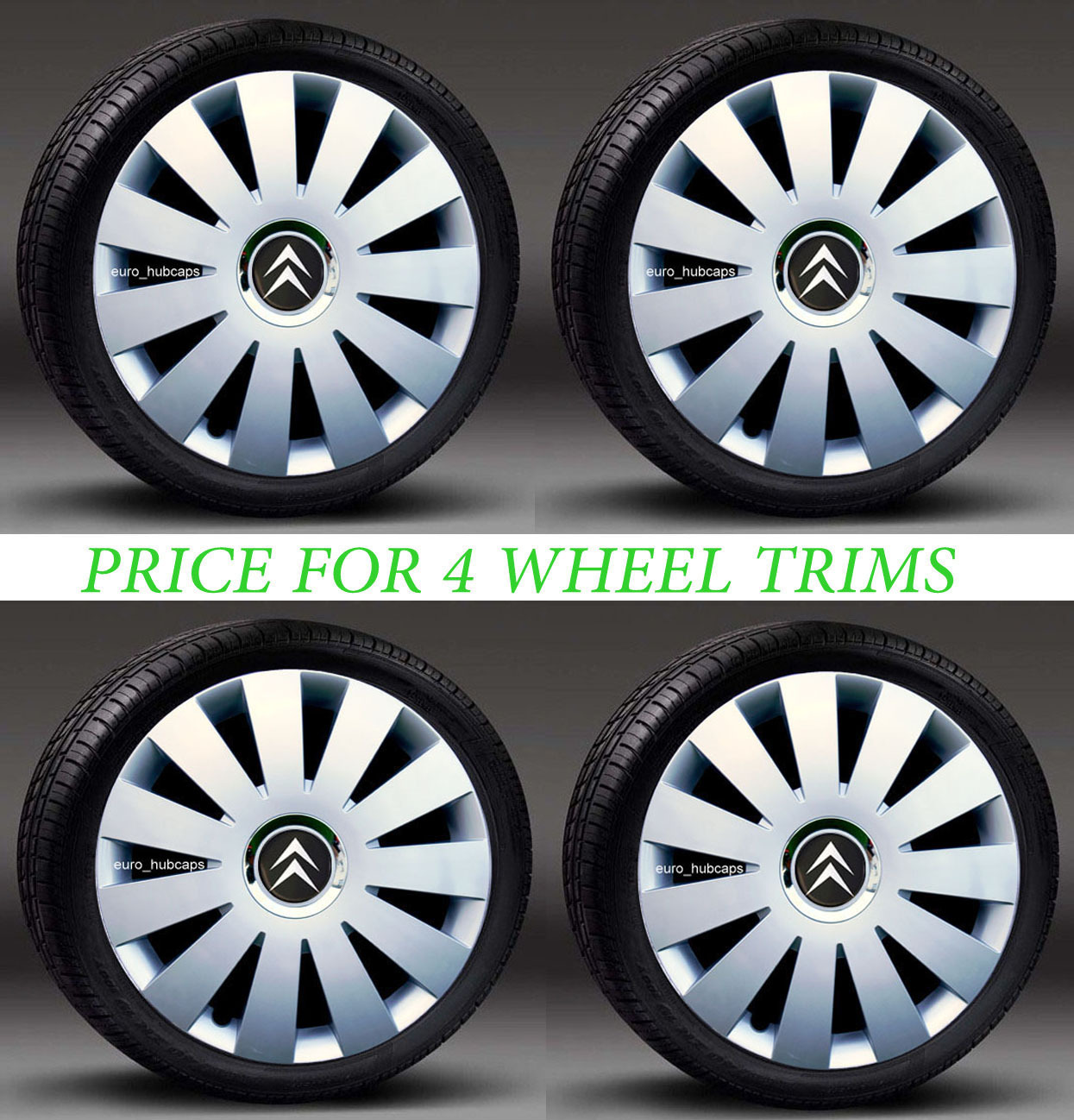 4x16" wheel trims to fit CITROEN C4 XSARA PICASSO C5 C8 DISPATCH ...