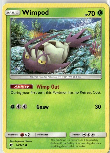 2017 SUN & MOON BURNING SHADOWS WIMPOD 16/147 | eBay