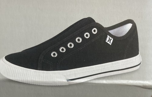 NEW-Hurley-Chloe-Women's Canvas Slip-on Shoe-Size 6-Black-196064302799/ ...