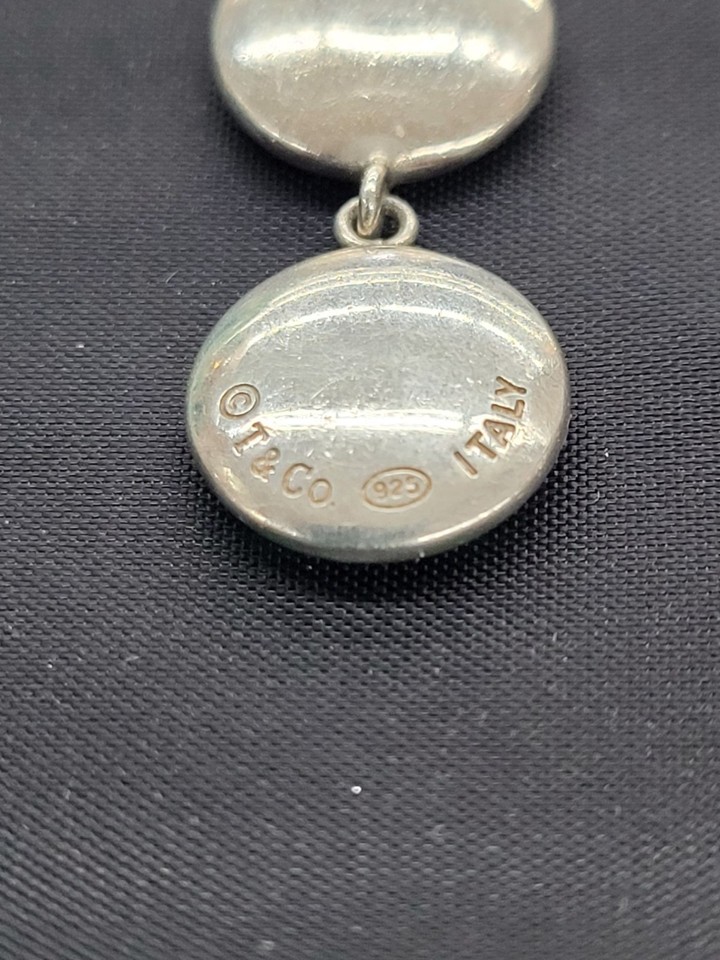 Tiffany & Co. Sterling Silver Triple/3 Disc Drop Pendant w/Replacement ...