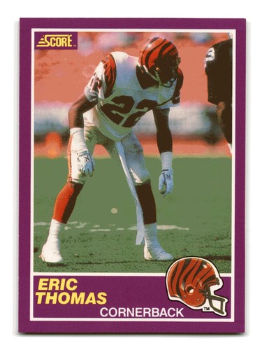 Eric Thomas 1989 Score Supplemental #394S Cincinnati Bengals Mint | eBay