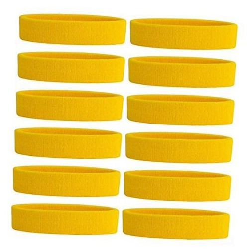 Sweatband Headbands for Men & Women -3PCS/12PCS Sports 12 Headbands ...