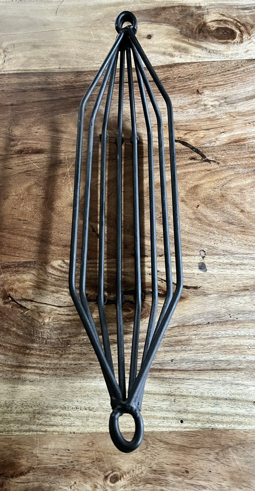 Vintage Mid Century Iron Wire Basket Bread Basket Sculpture Fruit ...