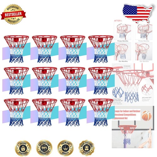 Upgrade Your Game: Heavy-Duty Outdoor Basketball Net - 12 Loop Anti ...