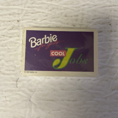 Barbie For Girls Cool Jobs Travel Game Replacement Cards New Sealed ...