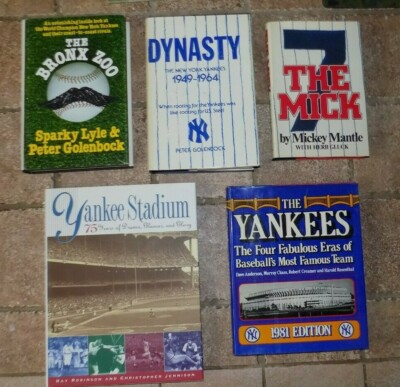 Lot of 5 NEW YORK YANKEES Books MLB Baseball - Bronx Zoo, Dynasty, The ...