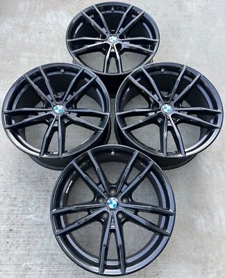 Set of Four Used OEM BMW M340I 791M Black Wheels Rims 340i 340 M340 ...