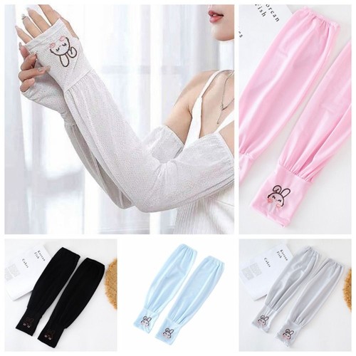 Arm Cover Rabbit Arm Sleeves Sun Protection Sunscreen Sleeves Summer | eBay