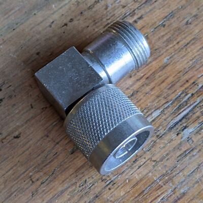 Right Angle N Connector (N male to N female), #50896, UG-27 D/U | eBay