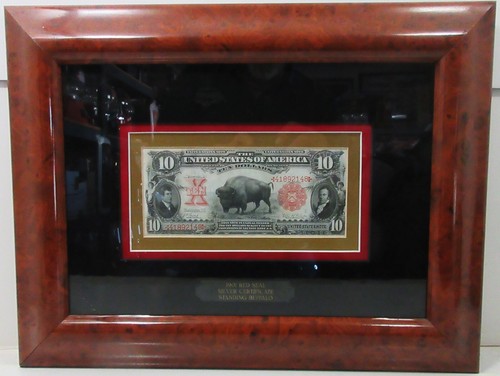 The Ten Dollar Bison Note Framed 1901 | eBay