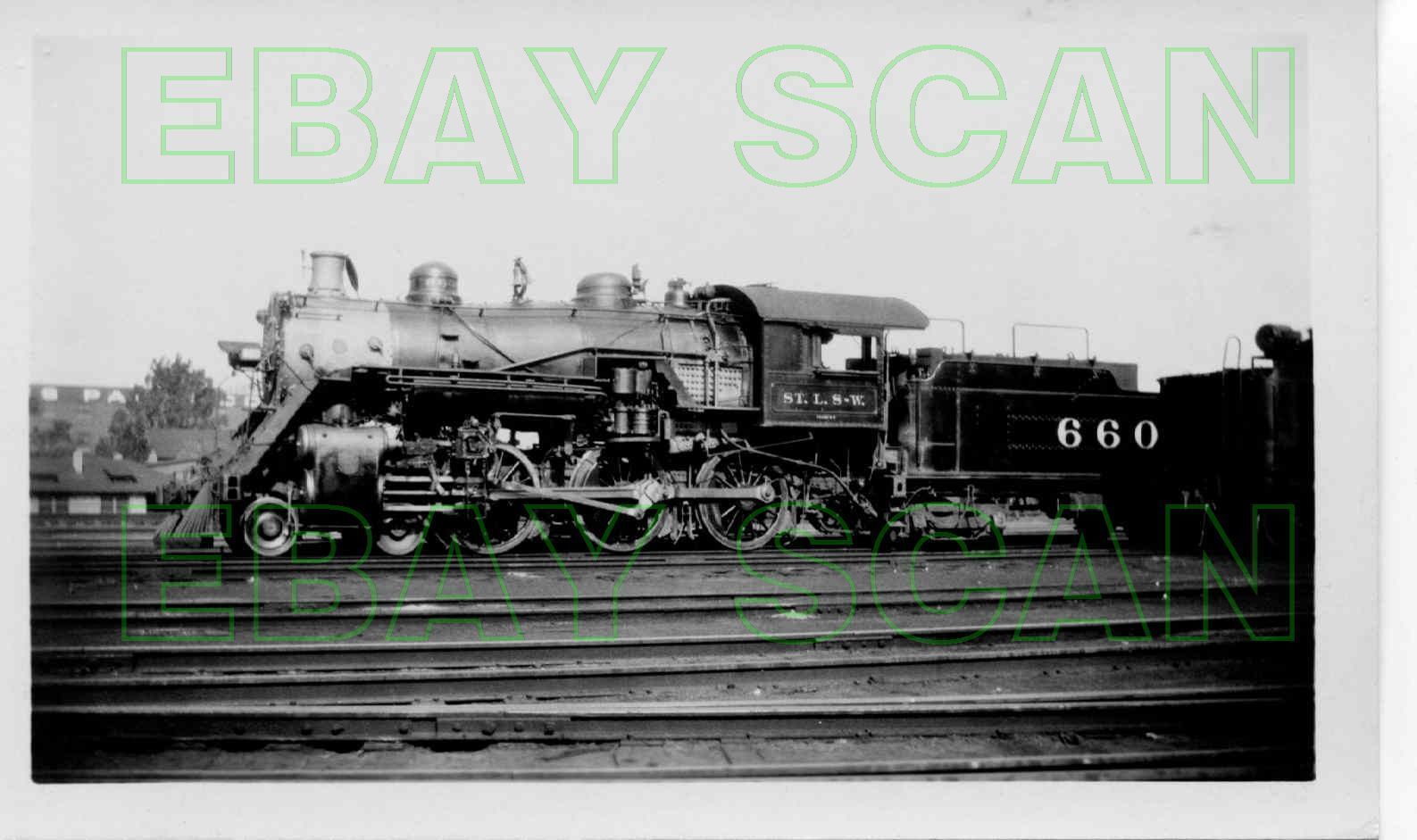 8E009 RP 1940s SSW ST LOUIS SOUTHWESTERN COTTON BELT RAILROAD 4-6-0 ...