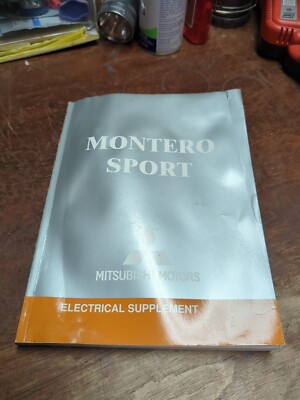 2004 Mitsubishi Montero Sport Service Manual Supplement Book Electrical ...
