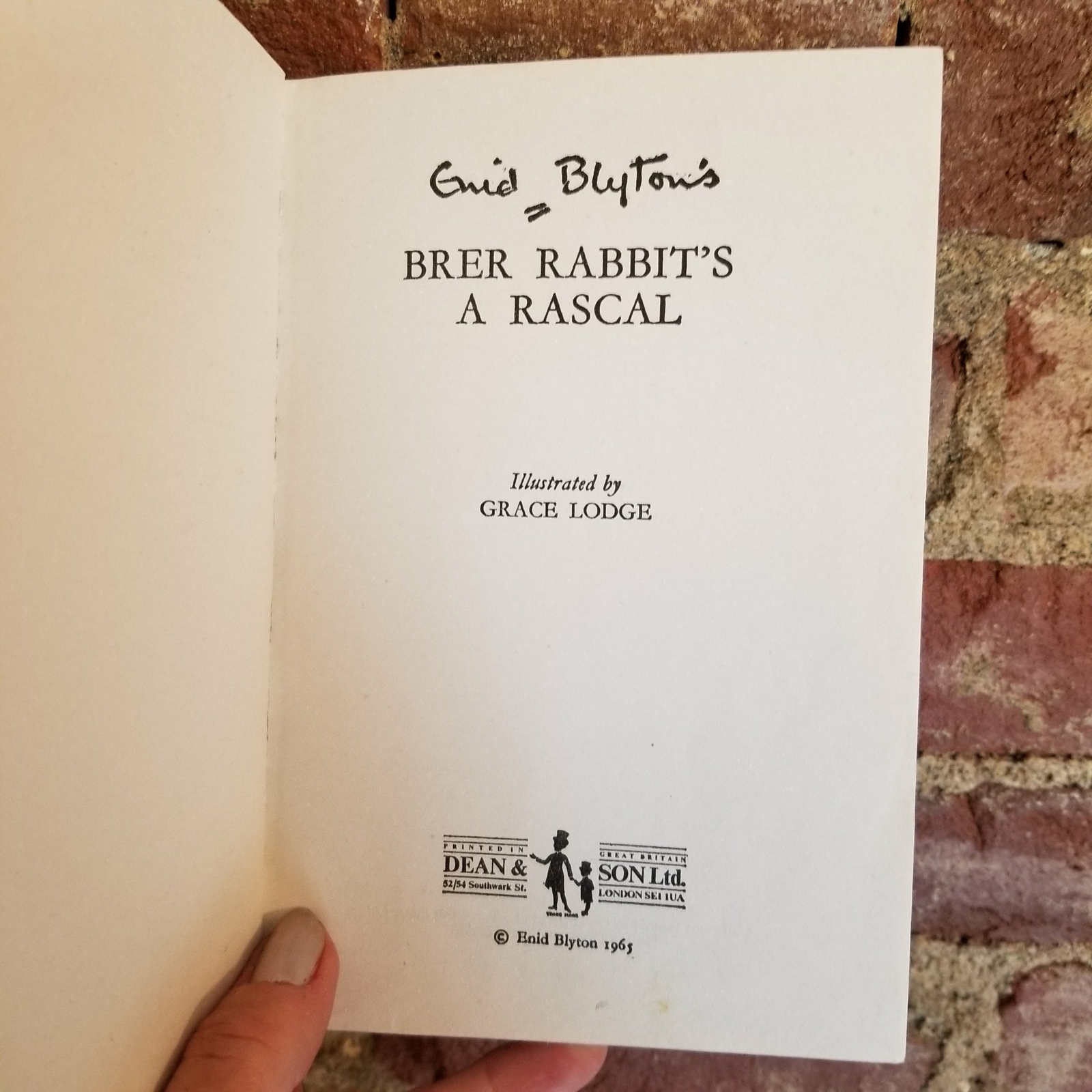 Brer Rabbit's a Rascal - Enid Blyton- Dean & Son Ltd London vintage ...