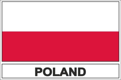 Sticker flag vinyl country PL poland | eBay Australia